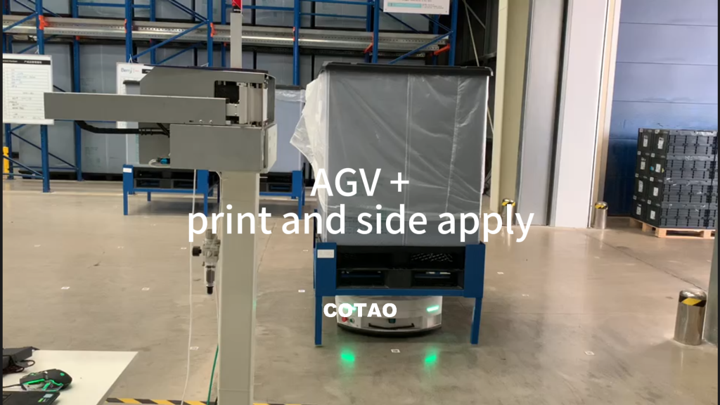 H400A High Printer Applicator - AGV print and apply - Cotao