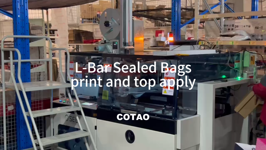 10E e-Tamp XGP Print Applicator - L-Bar Sealed Bags - Cotao